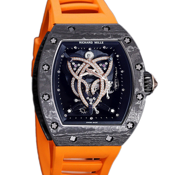 Richard Mille RM 019 Automatic Men Transparent Dial Rubber Band ...